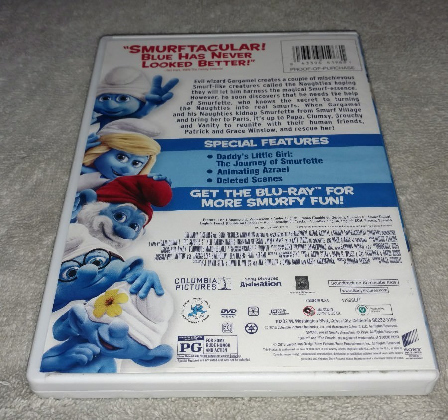 The Smurfs 2 DVD 43396419681| eBay