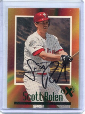 1997 Ex 2000 - SCOTT ROLEN - Emerald Autograph - PHILADELPHIA PHILLIES ...