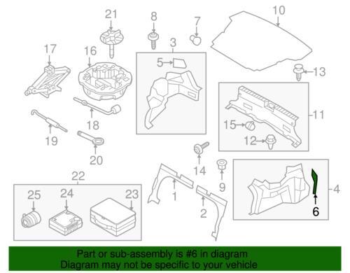 Genuine Kia Trunk Side Trim Cover 85753-4C000VA | eBay