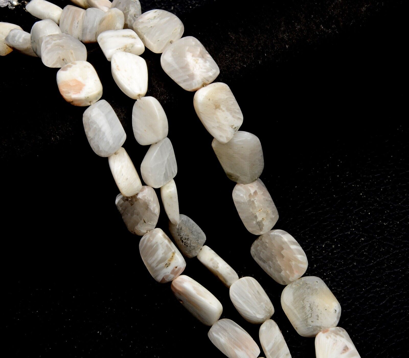 Natural Scolecite Gemstone 8 Inch Strand 7x11-9x12 MM Beads Smooth ...
