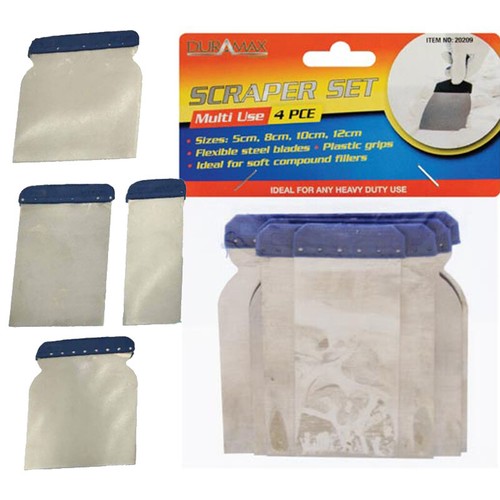 4PCS Heavy Duty Multi Purpose Scraper Set (5cm, 8c, 10cm & 12cm) AU ...