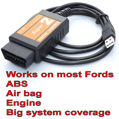 F Interface Super 2 Scanner USB SCAN TOOL Reader Fits Ford Focus Fiesta ...