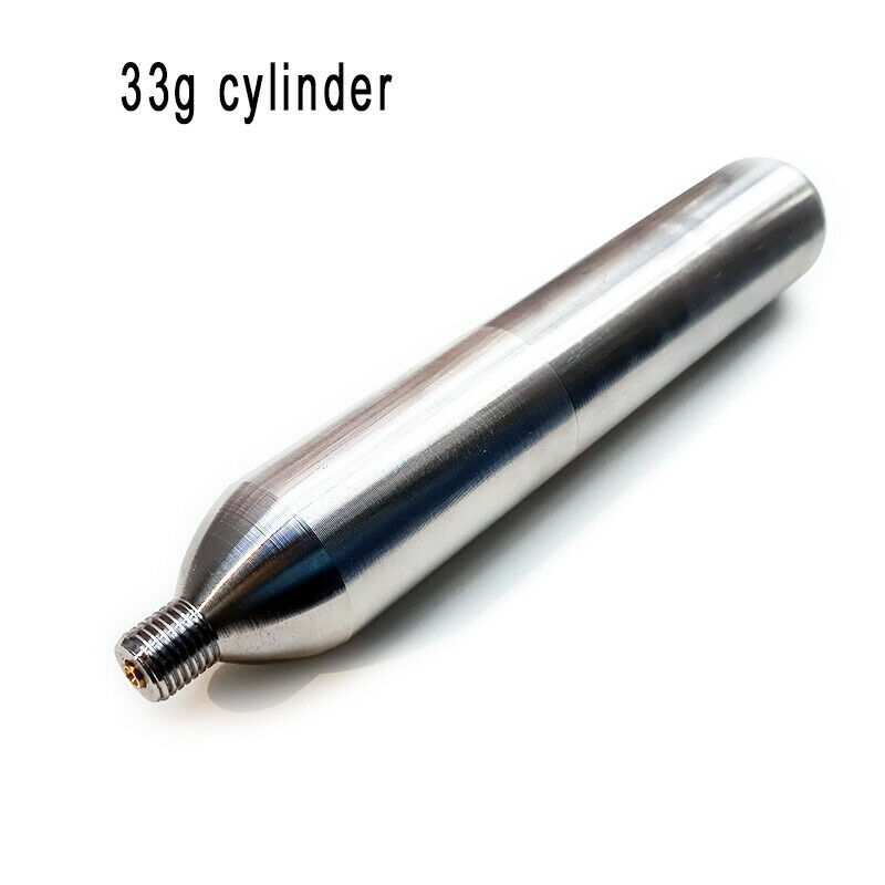 33G refillable co2 cartridge with 3/8-24UNF threaded can be pumped max ...