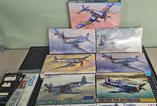7x 1/48 Corsair kits + Extras - Hasegawa and Tamiya - pls read desc. | eBay
