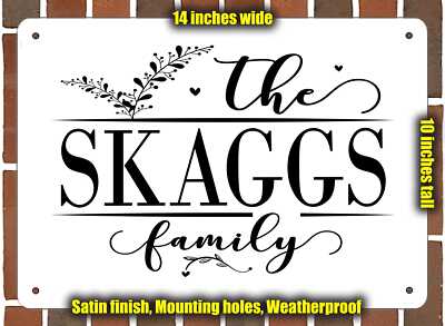 Skaggs Family Decorative Metal Door or Wall Plaque (Style 2) | eBay