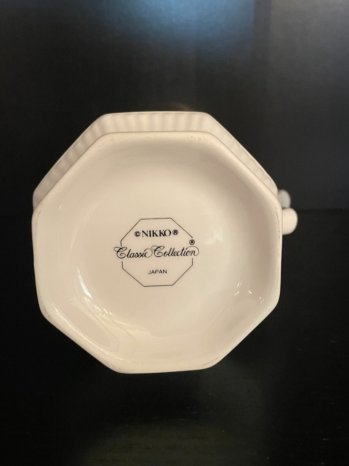 Nikko Japan Bone China Classic Collection Footed White Creamer | eBay