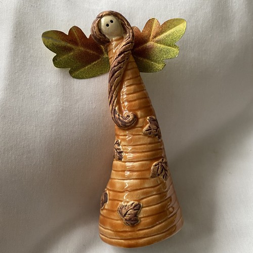 Ganz Fall Autumn Ceramic Angel Metal Wings NWOT | eBay