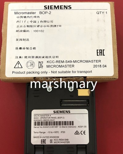 1PCS MICROMASTER 4 Basic Operator Panel BOP-2 for MM430 6SE6400-0BE00 ...