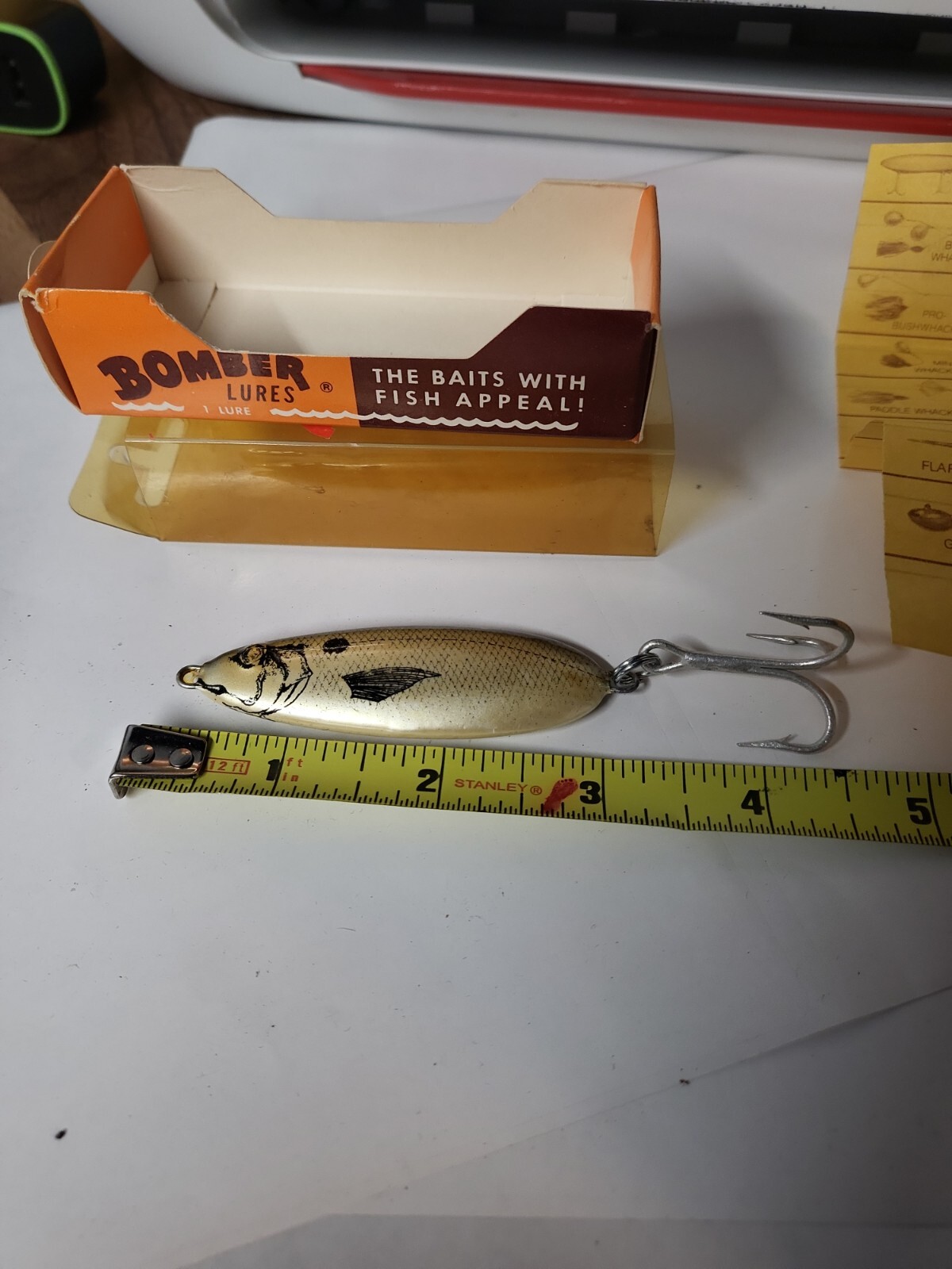 old package bomber lure striper slab spoon 1 3/4oz 90x01 for sale ...