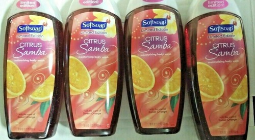 4x Softsoap Citrus Samba Body Wash, 18 fl oz ea , Limited Edition ...