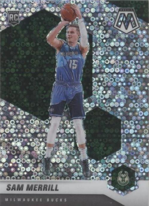 2020-21 Panini Mosaic - Rookie Sam Merrill #240 Fast Break Silver Prizm ...