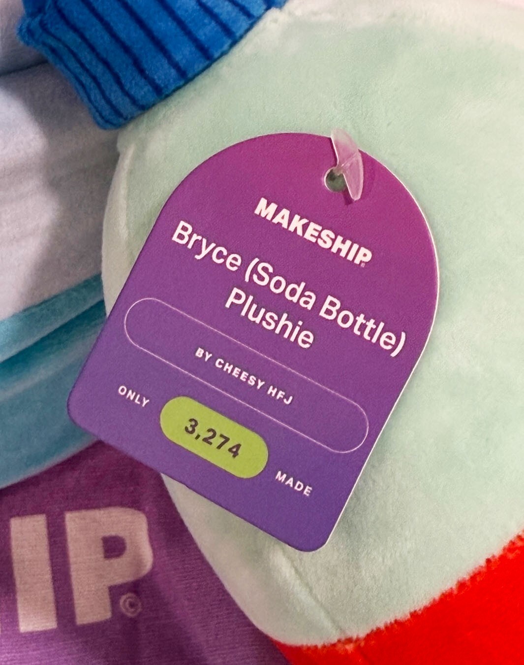 Makeship Cheesy HFJ Plush Airy Amelia Bryce ONE Plushie Toy Limited ...