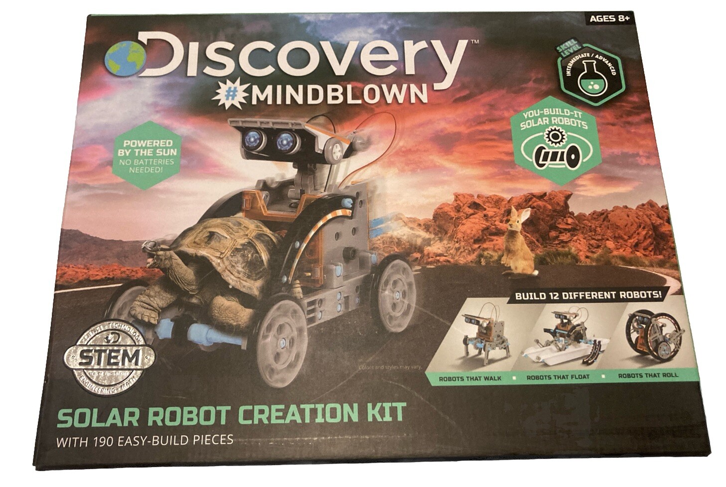 Discovery # Mindblown Solar Robot Vehicle Creations Kit STEM 12 Designs ...