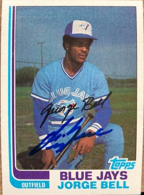 George Bell Autographed 1982 Topps #254 Rookie Card | eBay