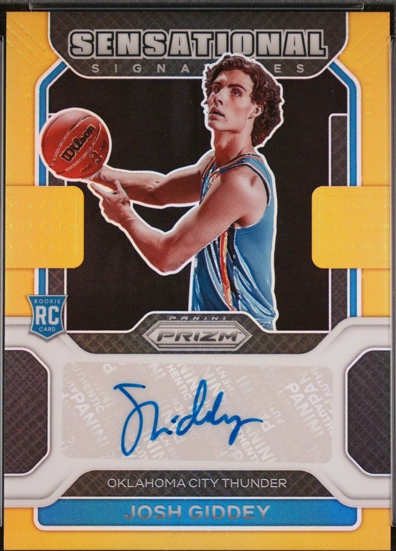 2021-22 Panini Prizm - Sensational Signatures Josh Giddey #SS-JGI Gold ...
