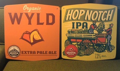 Lot of 2 ~ Unita Brewing Co. Wood Signs Wyld Pale Ale Hop Notch IPA | eBay