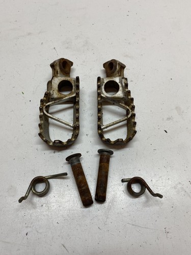 1992 92 Kawasaki Kx250 KX 250 OEM Foot pegs Springs Pin Free Ship | eBay