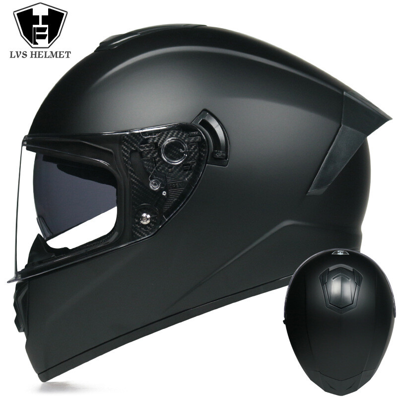Full Face Motorcycle Helmet Men Women Double lens DOT Approved ...