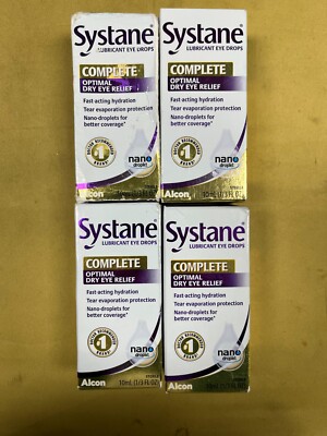 4 New Systane Complete Optimal Dry Eye Relief - 10mL Each Box Exp. 06/ ...