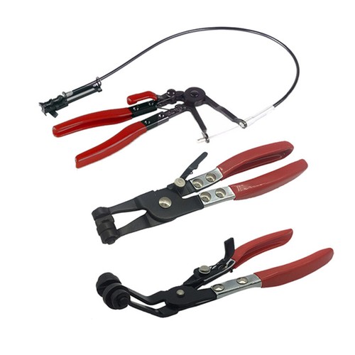 Car Flexible Wire Long Hose Clamp Pliers Straight Tube Bundle Clamp ...