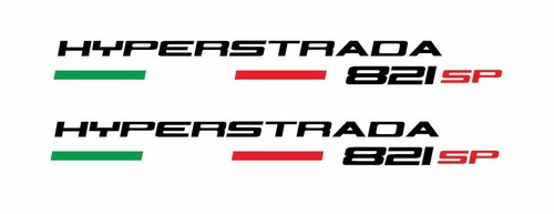 2 Adhesives Ducati Hyperstrada 821 Sp Flag Italy All Colours Available ...