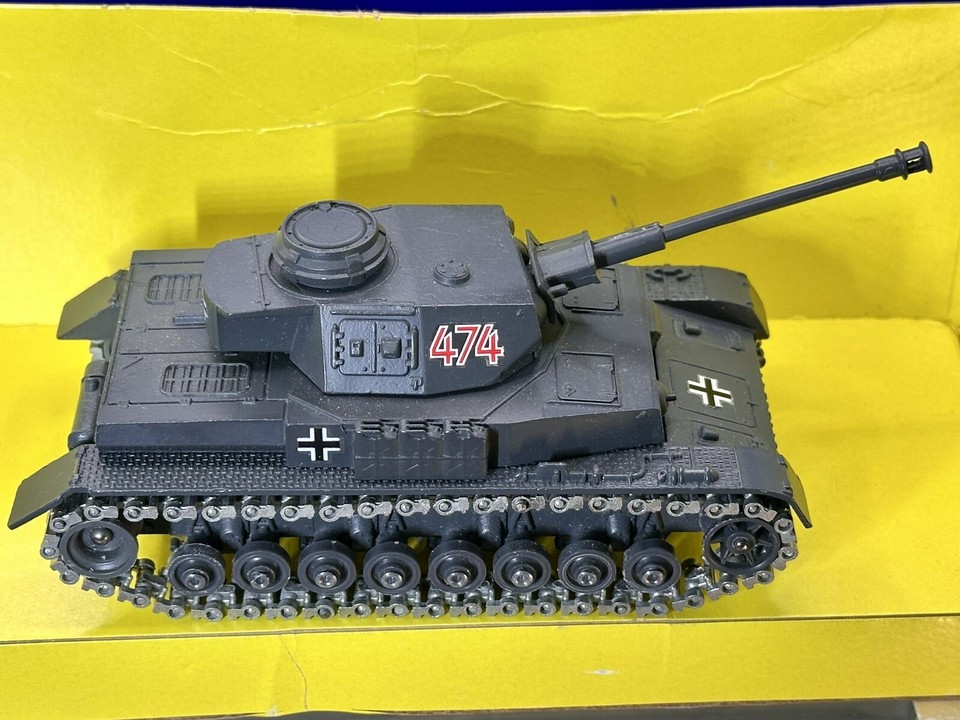 Solido With Box Verem Metal WWII Tank German Grey Panzer IV Char 1/50 ...