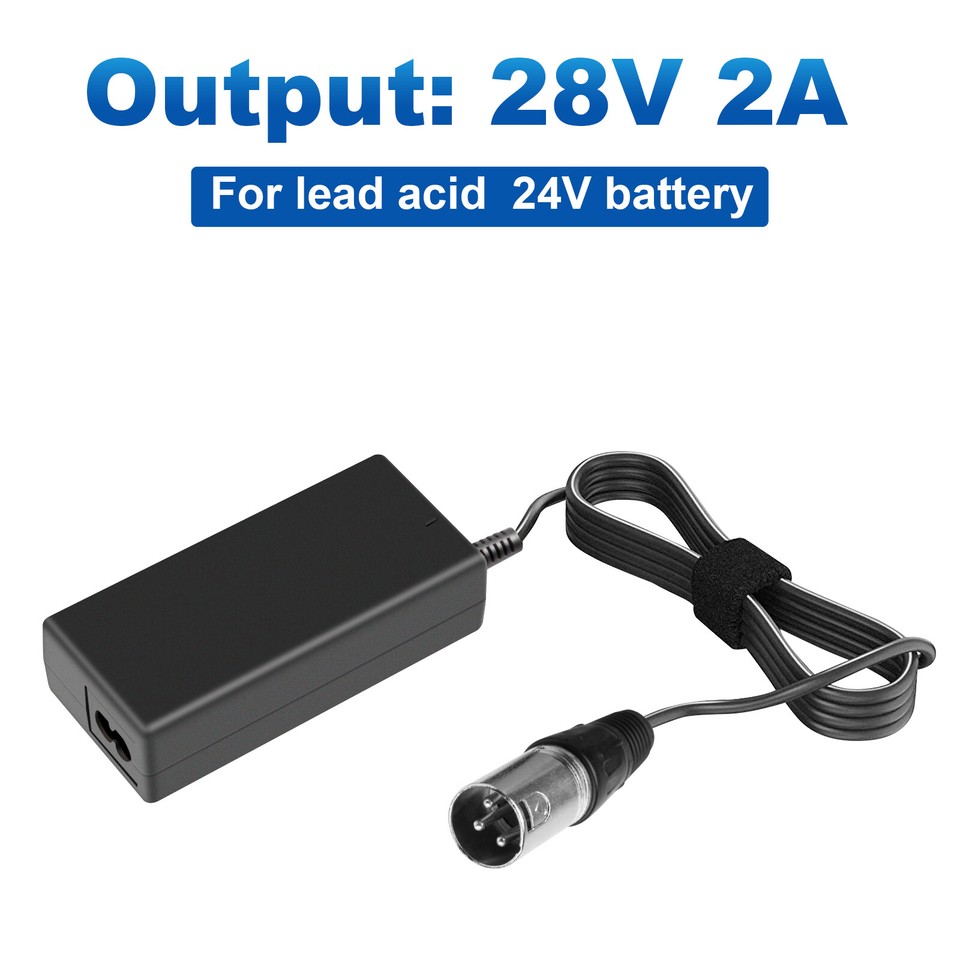 24V 5A Battery Charger for Pride Mobility Jazzy Power Chair Wheelchair ...