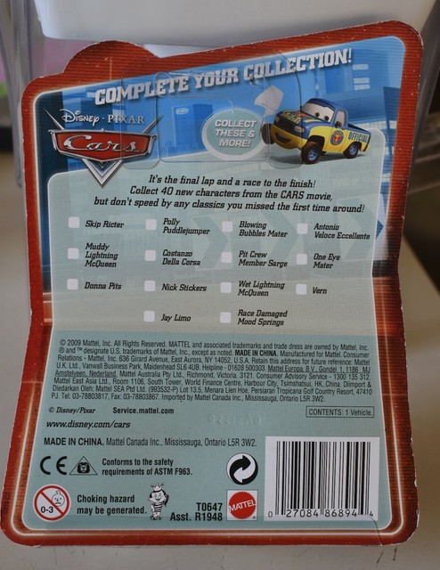 Disney Pixar Cars Jamie #146 Diecast Final Lap Collection Vehicle 1 55 ...