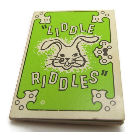 Liddle Riddles Joke Book Miniature 1968 | eBay
