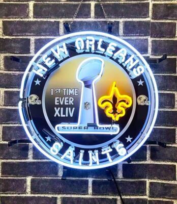 New Orleans Saints Neon Sign Light Lamp With HD Printing Bar Decor ...