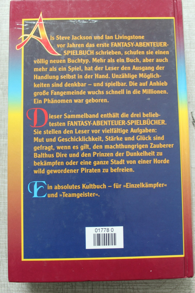 " Das große Fantasy Abenteuer Spiel Buch " Steve Jackson Ian ...