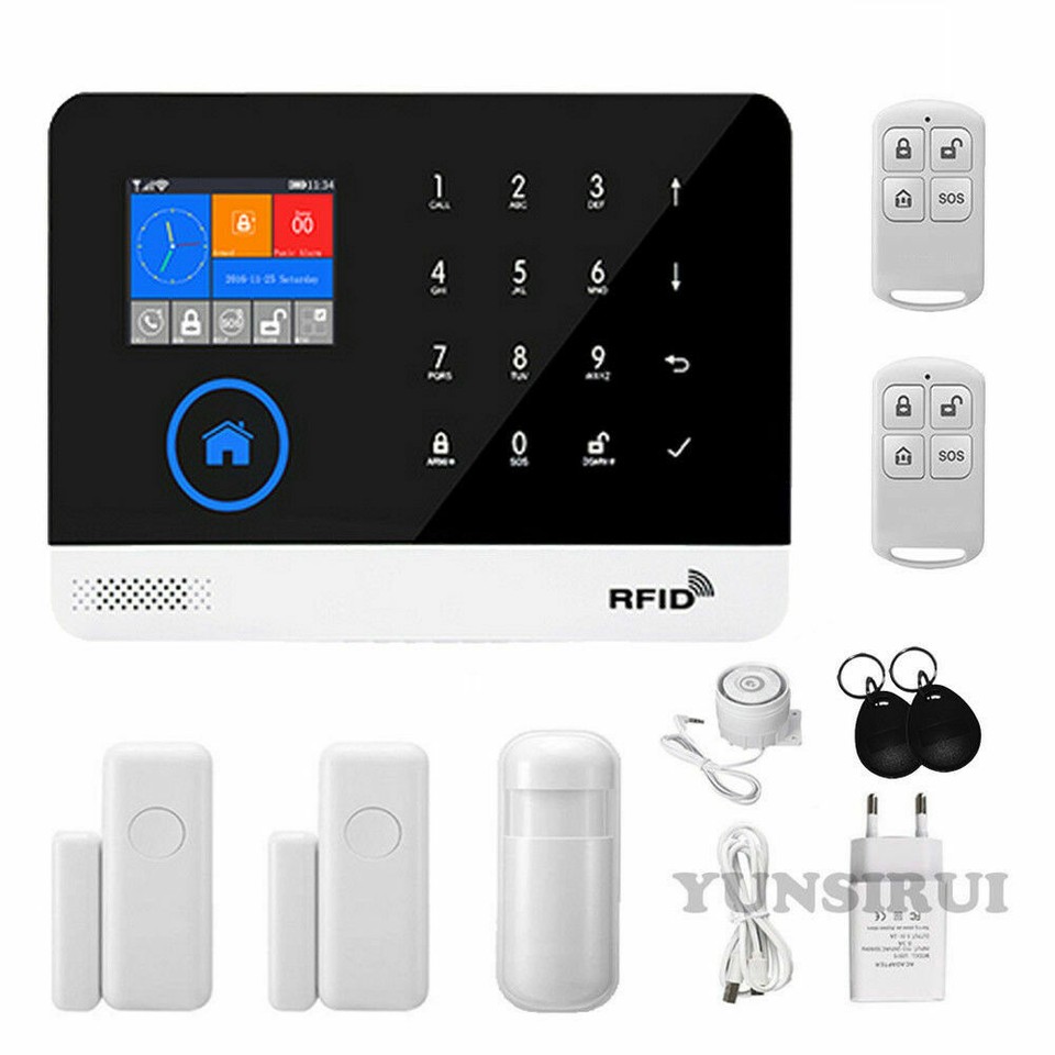 Smart Life WIFI GSM Wireless Home Security Burglar Alarm System ...