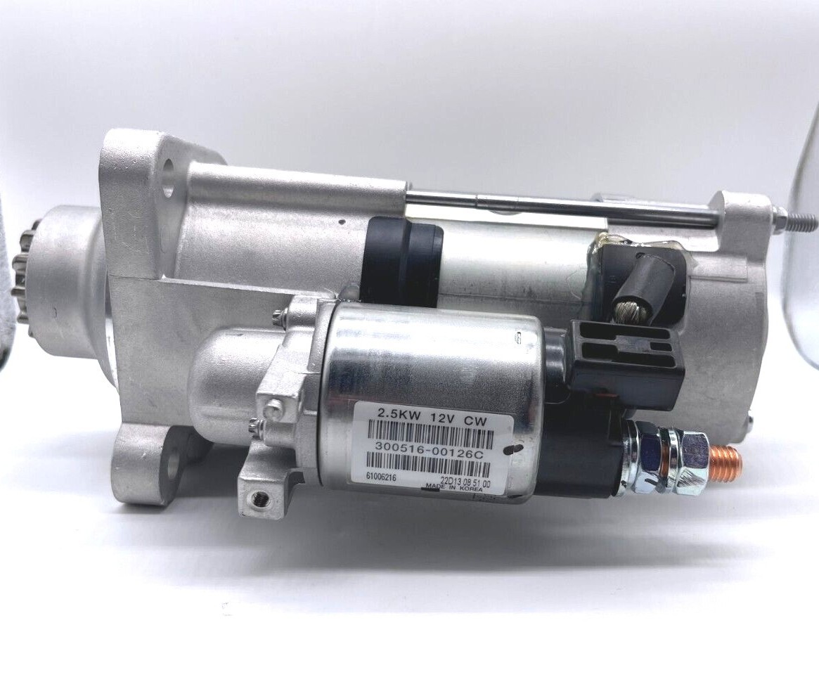 NEW STARTER ASSY. DOOSAN 300516-00126E, SAME DAY SHIPPING 300516-00126D ...