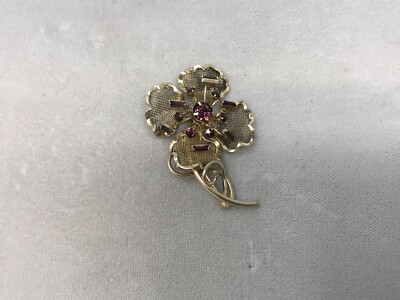 Bond Boyd 925 Silver Filigree & Amethyst Stone Brooch | eBay