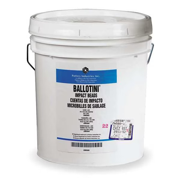 Ballotini Glass Beads Blast Media, Extra Fine, 170 to 325 Mesh Size, 50 ...