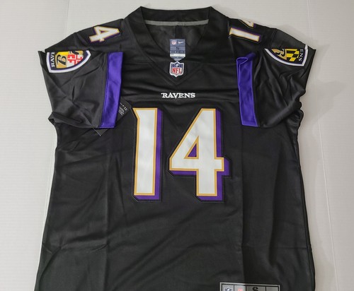 NWT RAVENS #14 KYLE HAMILTON MEN BLACK JERSEY SIZE S, M, L, XL, 2XL ...