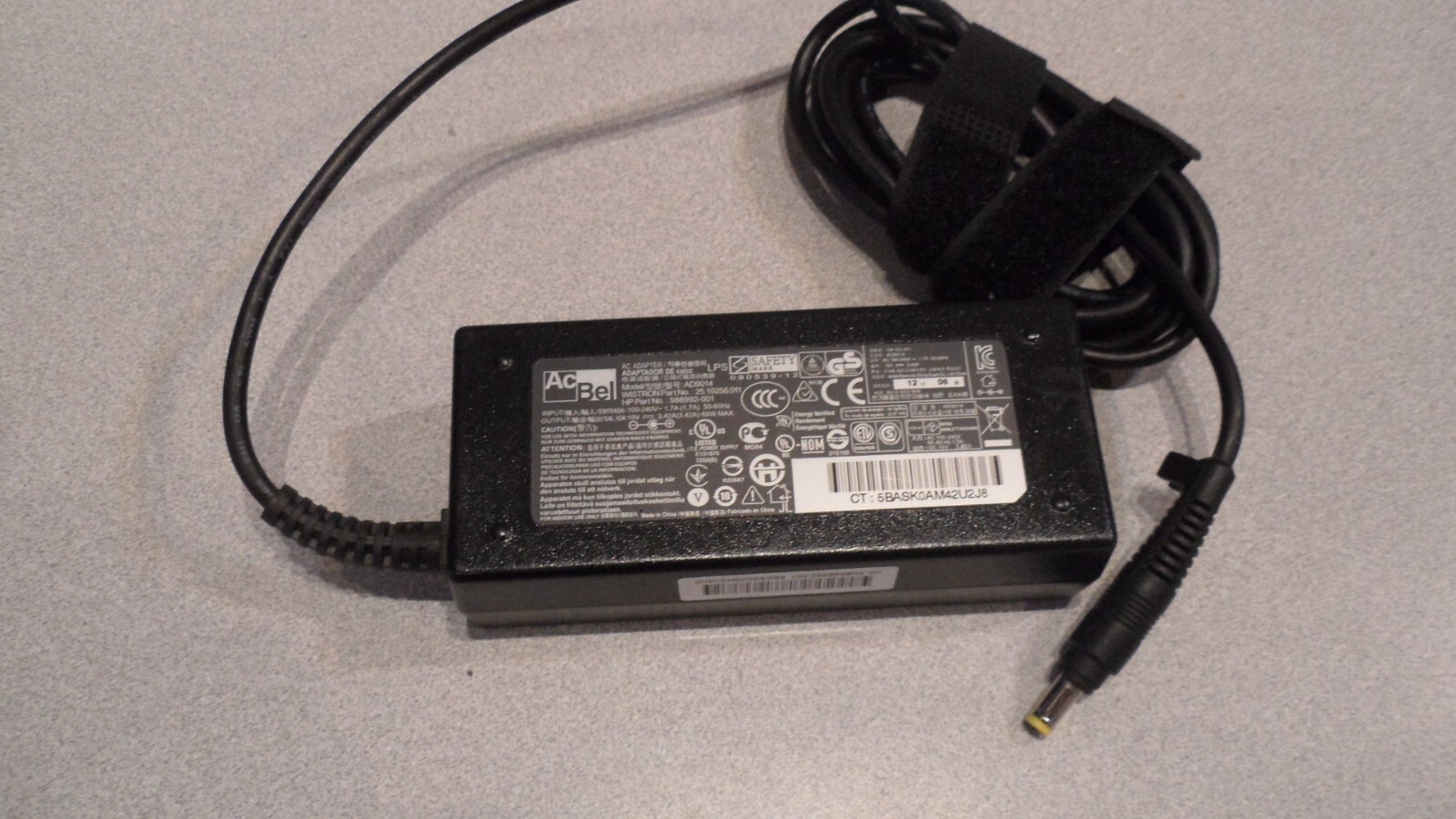 AcBel for HP Laptop Charger AC Power Adapter AD9014 586992-001 19V 3 ...