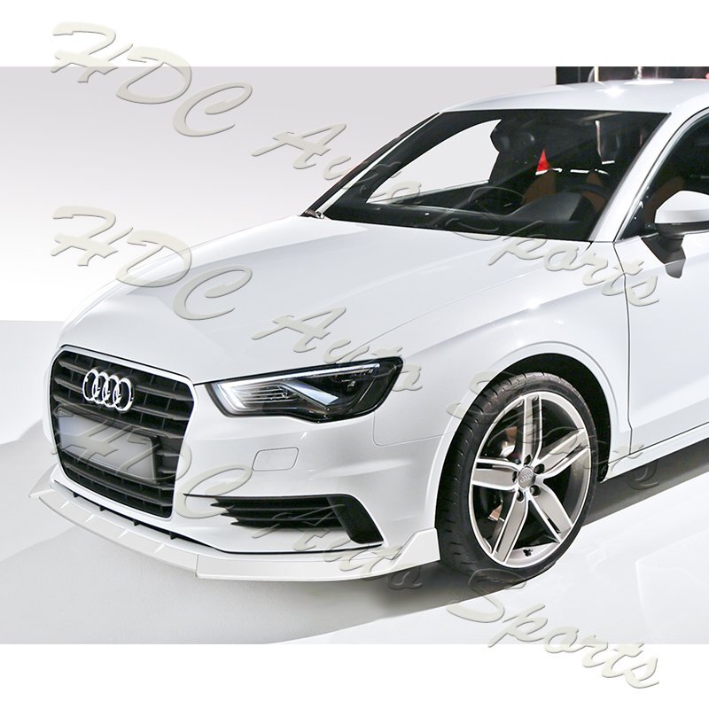 For 2014-2016 Audi A3 Painted White Sport Front Bumper Body Splitter ...