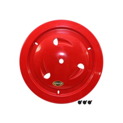 Dominator Race Products Red Vented Ultimate 15" Wheel Cover Aero ...