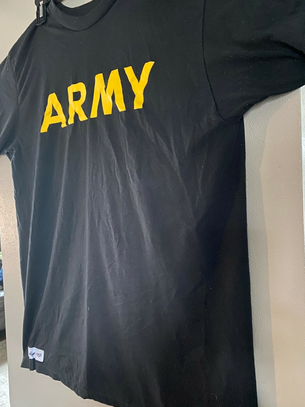US Military Army APFU PT Shirts Physical Fitness Uniform Black Gold ...