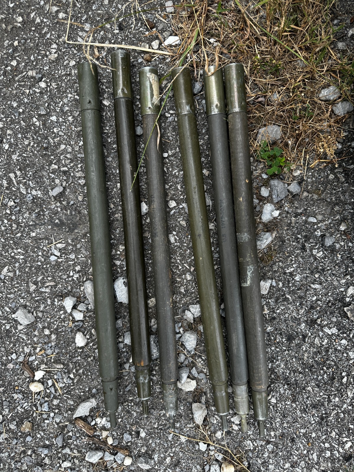 Lot of 6 Poles US Army Military Zelt Shelter Half Tent Surplus | eBay