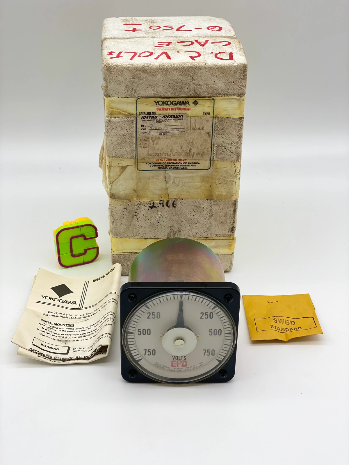 Yokogawa DB40 Ammeter, Cat: 103111FAZZ7UAS, ES: +-10 VDC, 0-750 VDC ...