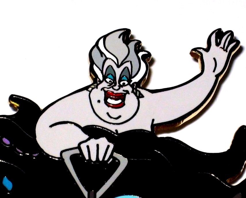 RARE LE 100 Disney Auctions Pin Ariel Evil Villain Ursula Water Sports ...