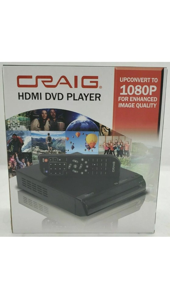 Craig CVD401a DVD Player 1080p w/ HDMI and Remote DVD-R/DVD-RW/JPEG/CD ...