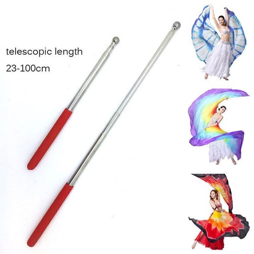 Telescopic Stainless Steel Stick Belly Dance Accessory Wing Butterfly ...