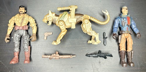 Lot of 2 Lanard Corps Action Figures, Bio-Tek Cat, and a Few Weapons | eBay