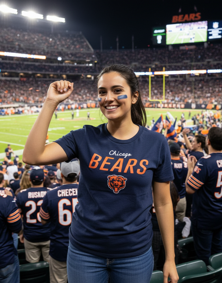 NFL Chicago Bears Women's Core Crewneck Drifit T-Shirt | eBay