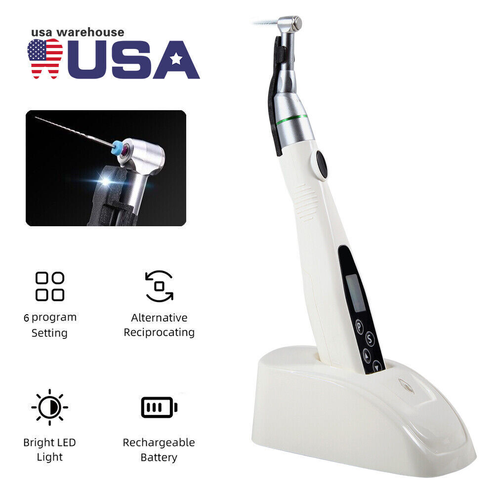Dental Cordless LED Endo Motor Endodontic Treatment 16:1 Contra Angle ...