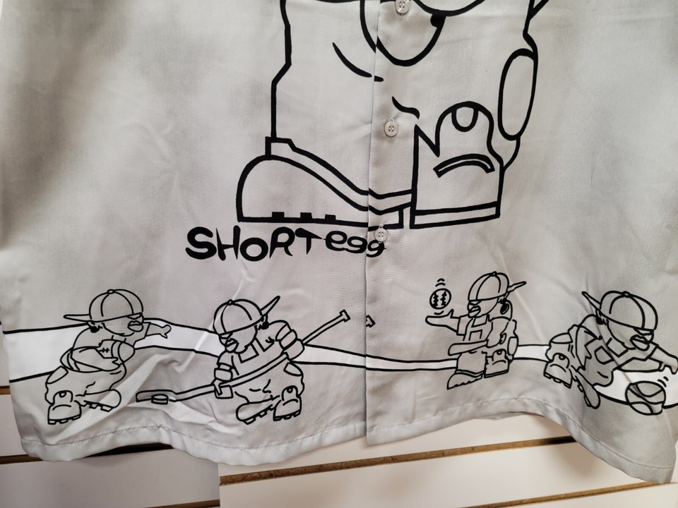 Vintage ARCTIC Shortee Collection Mens XL Gray Button Up Shirt Hip Hop ...