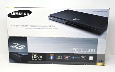 Samsung BD-D5500 Full HD 1080p 3D Blu-ray & DVD and CD Disc Player New ...